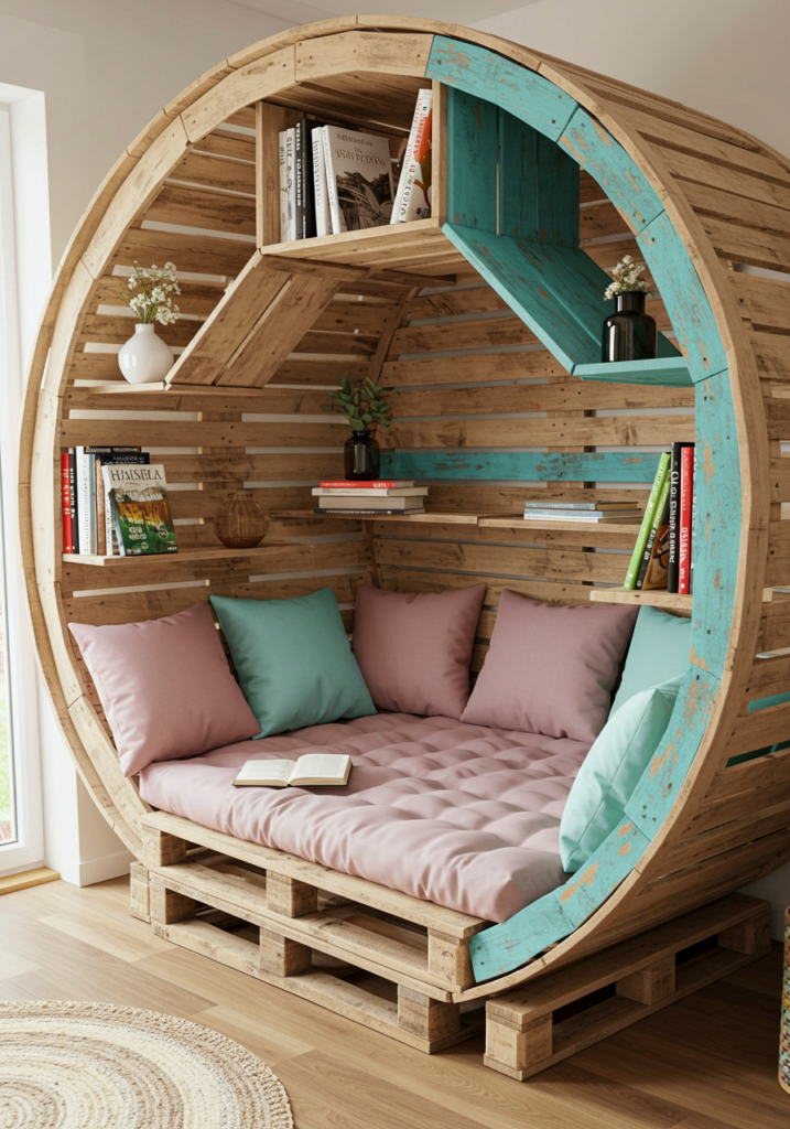 Creating Cozy Reading and Study Nooks with Wooden Pallets | Wood Pallet ...